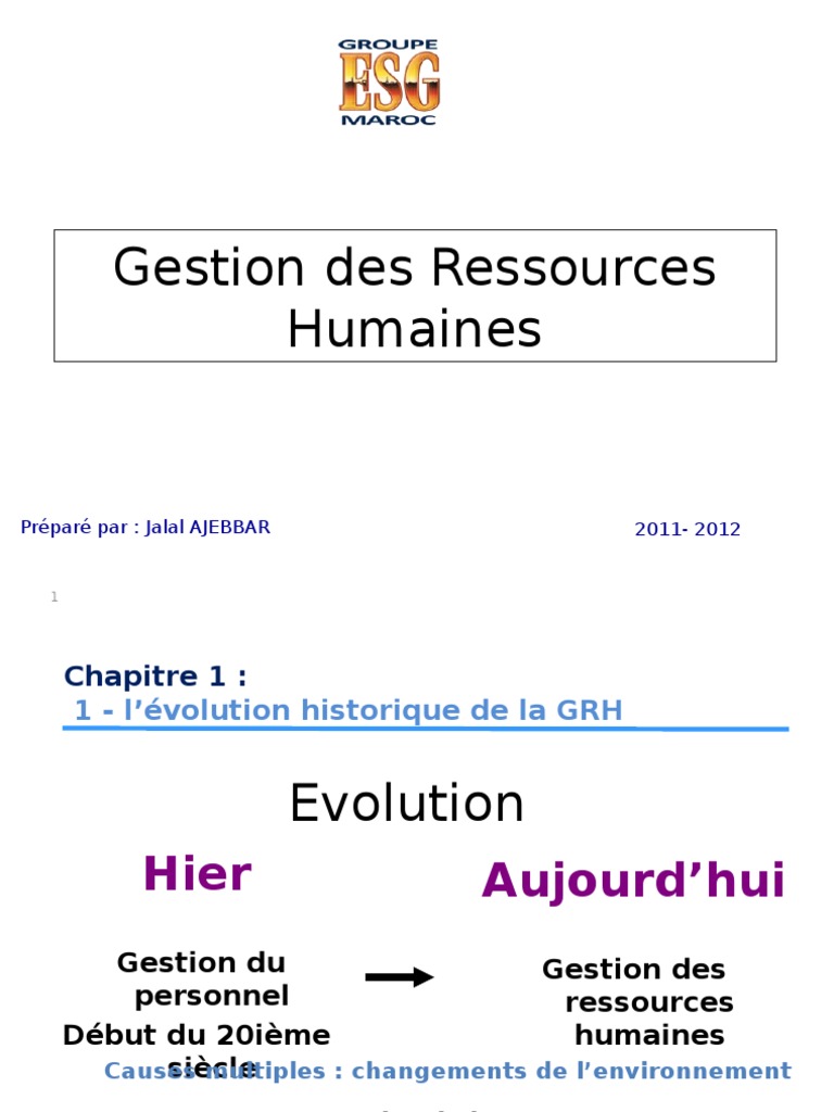 Gestion Des Ressources Humaines | PDF | Recrutement | Ressources humaines