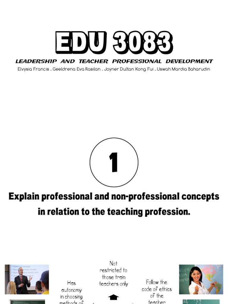 Professional vs Non-Professional Teachers | PDF | Career & Growth