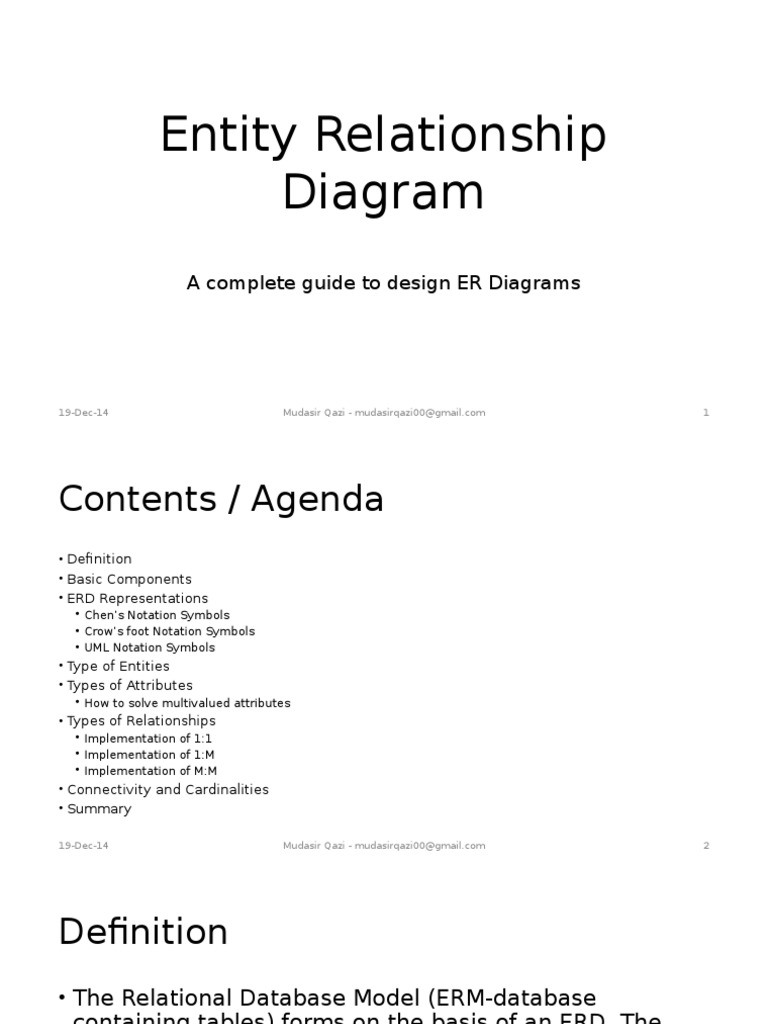 Entity Relationship Diagram: A Complete Guide To Design ER Diagrams ...