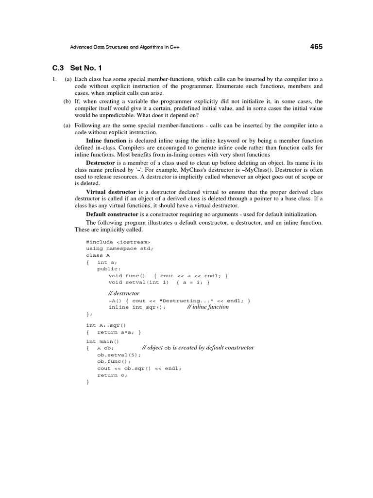 Data Structures And Algorithms Pdf Object Computer Science Class Computer Programming