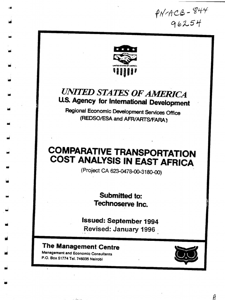 Comparative Transportation Cost Analysis in East Africa | PDF | Rwanda ...