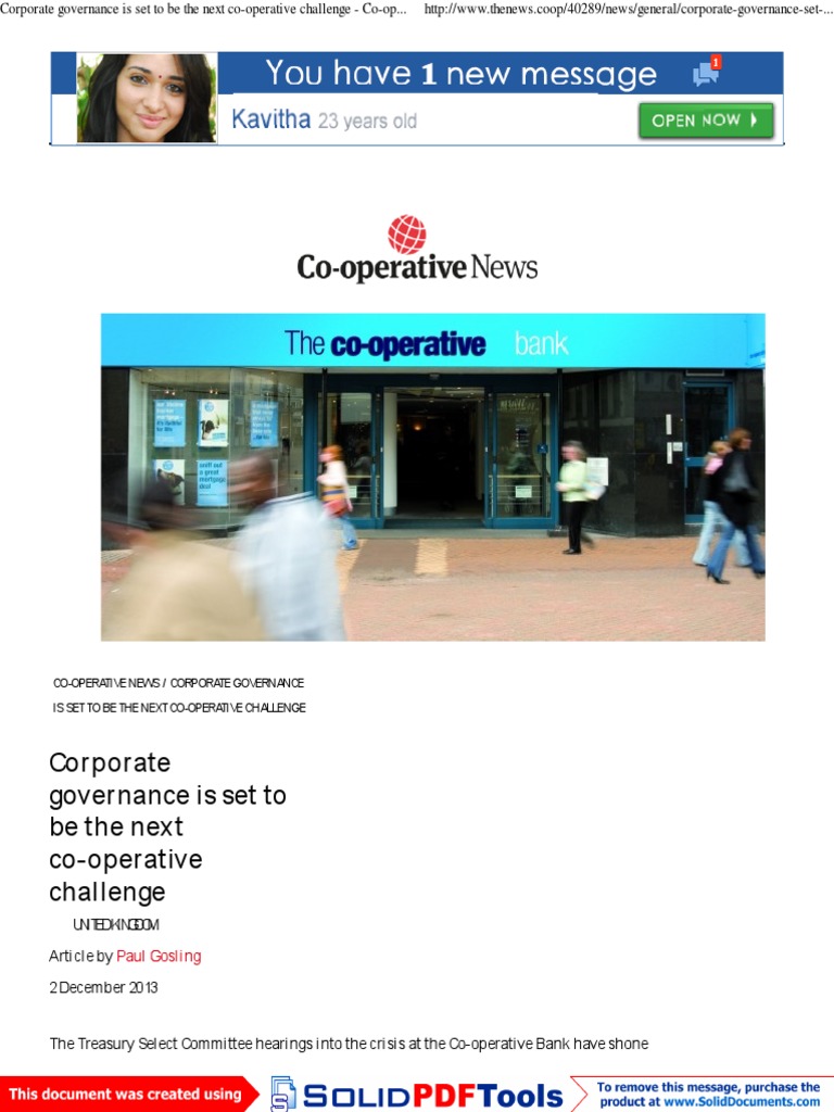 Corporate Governance Is Set To Be The Next Co-Operative Challenge - Co ...