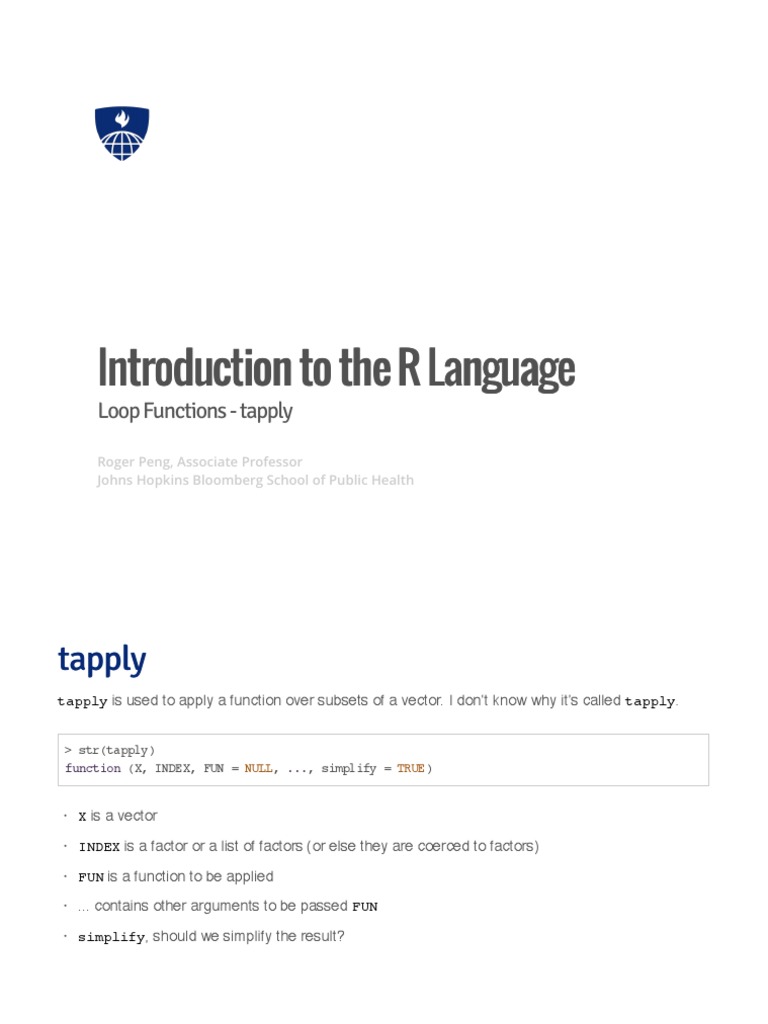 Tapply PDF | PDF