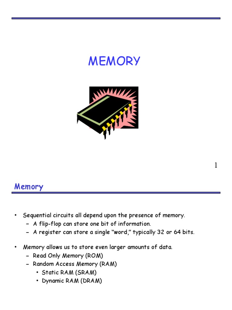 14-RAM&ROM.ppt | Random Access Memory | Read Only Memory | Free 30-day ...