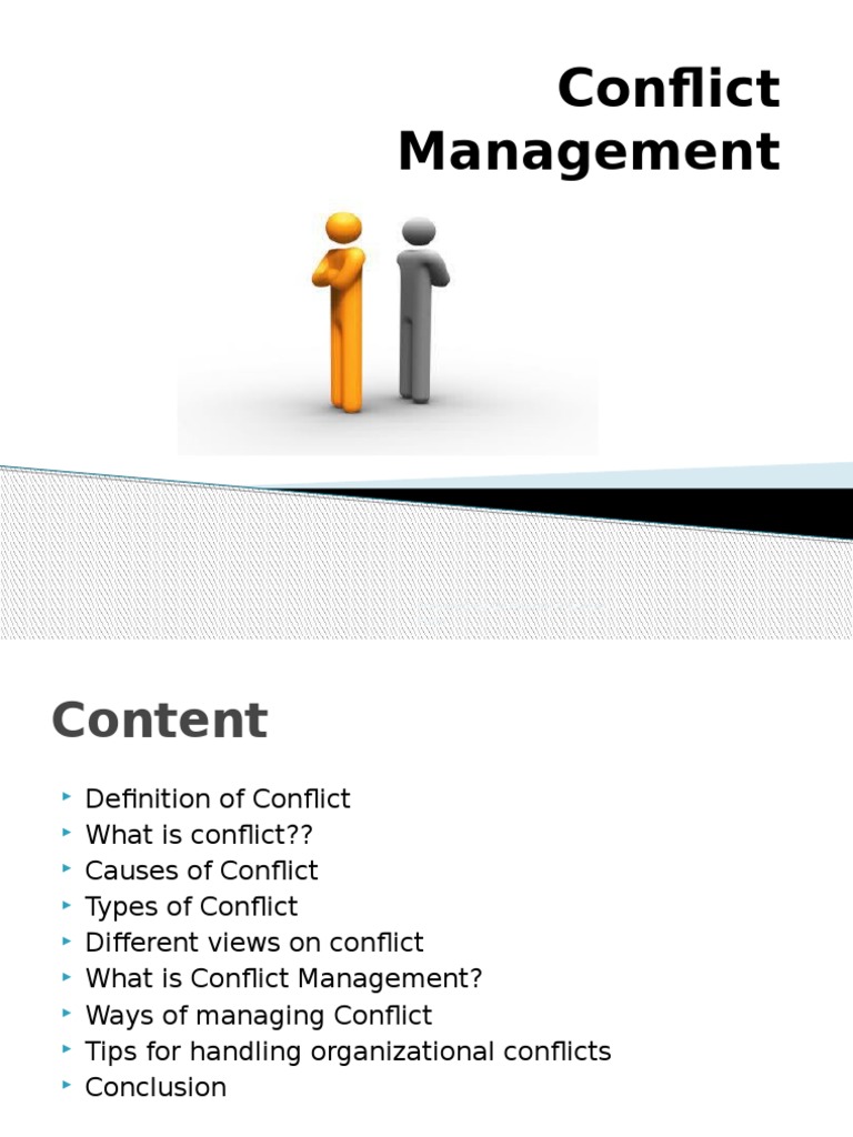 Conclusion of Conflict Management | PDF