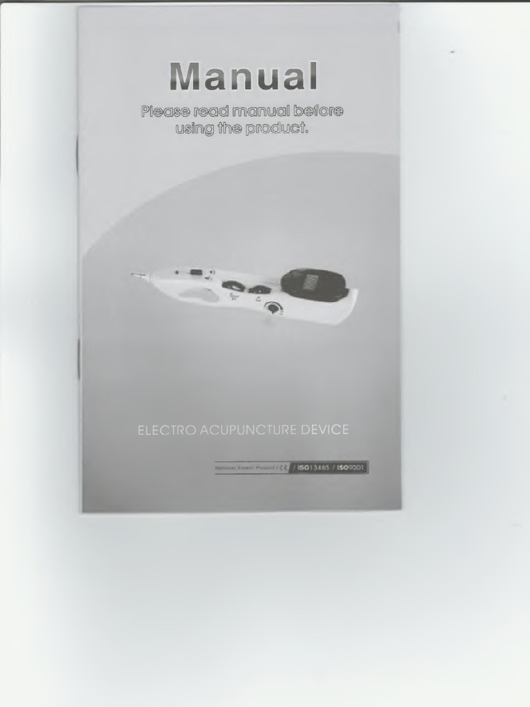 Electro Acupuncture Manual | PDF | Acupuncture | Health Movements