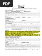 QIC Claim Form Reimbursement | PDF | Patient | Physician