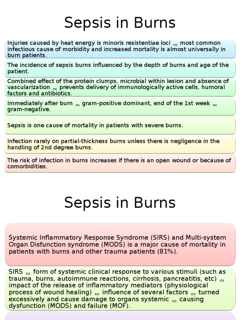 Refrat Bedah Plastik Sepsis in Burns | PDF | Inflammation | Sepsis