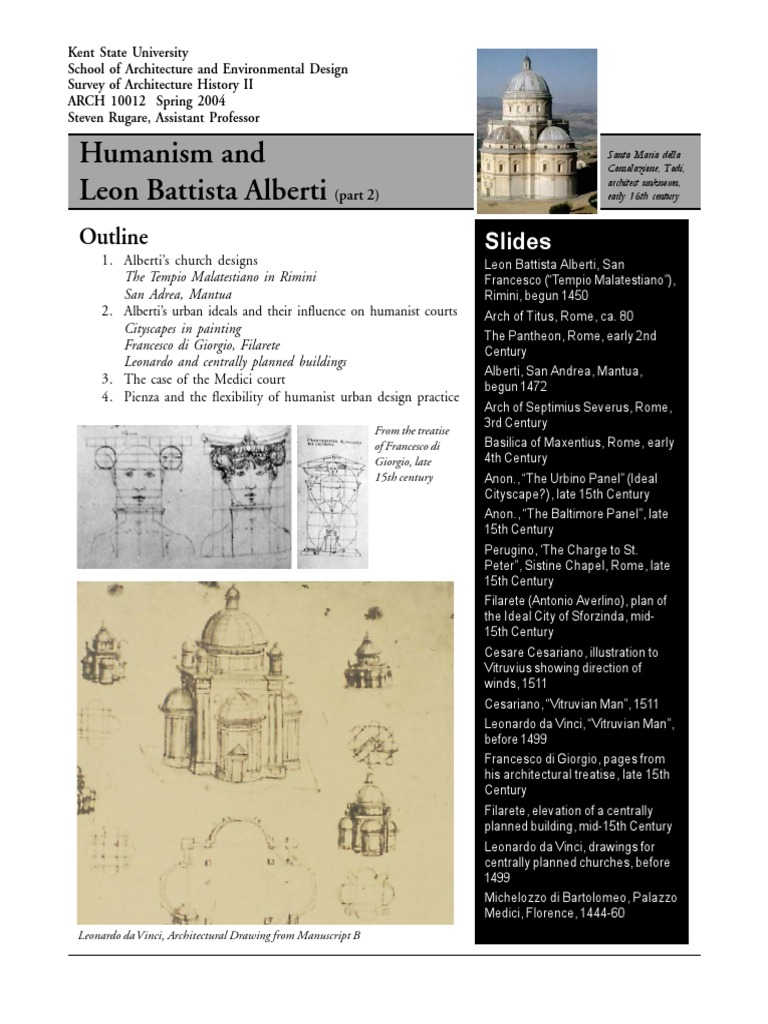 Biography of Alberti | PDF | Renaissance Art | Renaissance
