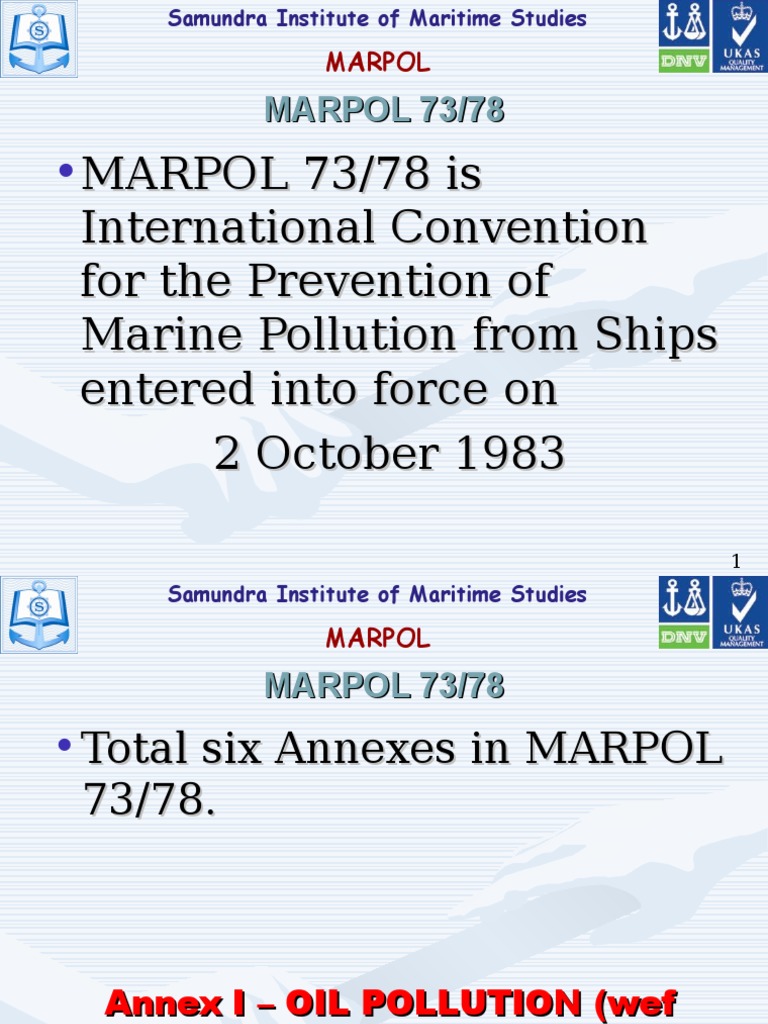 MARPOL Annex 1 (O) 1000-1020 | Download Free PDF | Oil Tanker | Pollution
