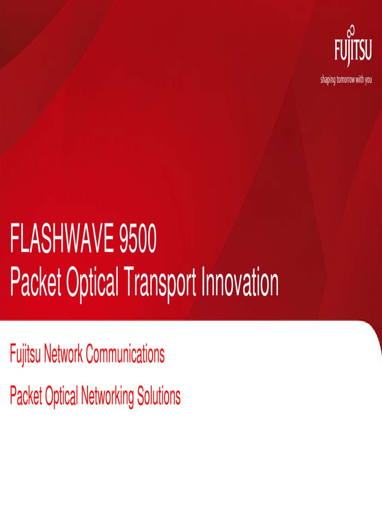 Flashwave Packet Optical Networking Platform PDF | PDF | Wavelength ...