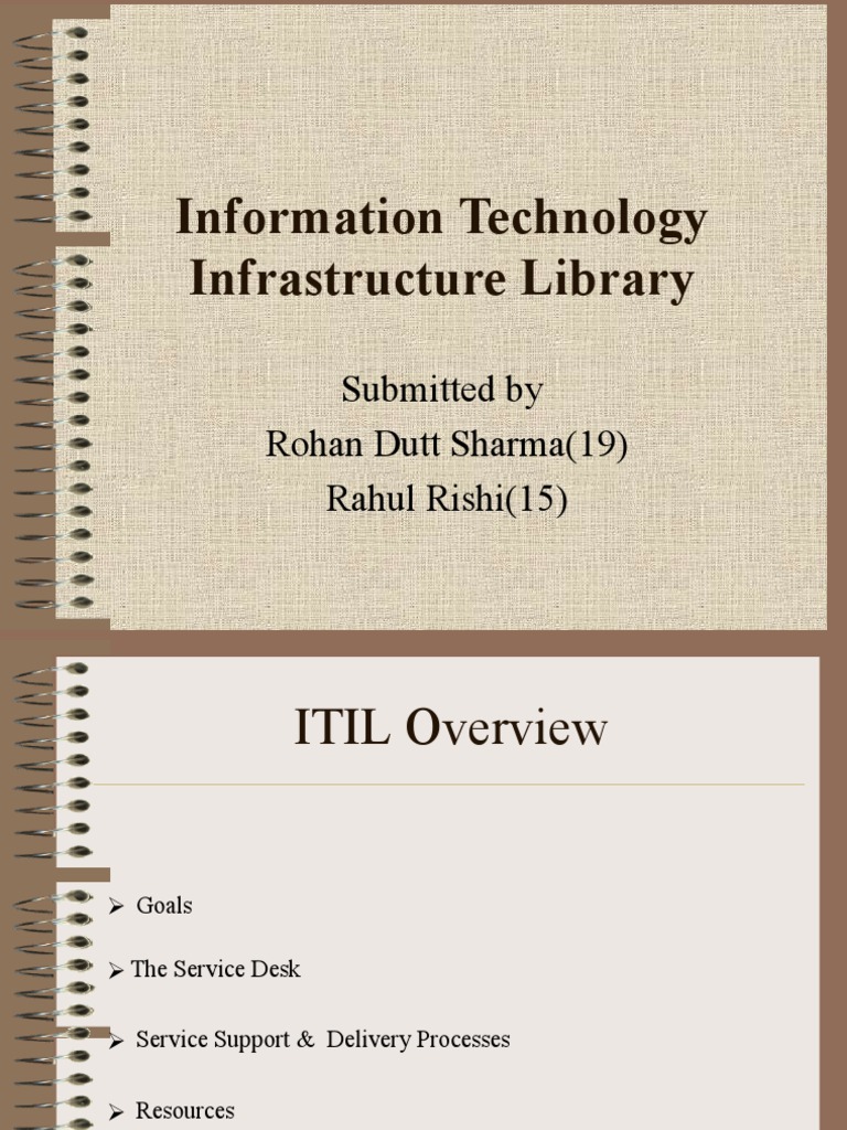 Information Technology Infrastructure | PDF | Itil | It Service Management
