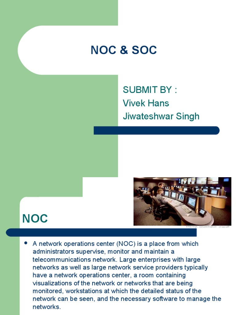 NOC and SOC | PDF | Vulnerability (Computing) | Cyberwarfare