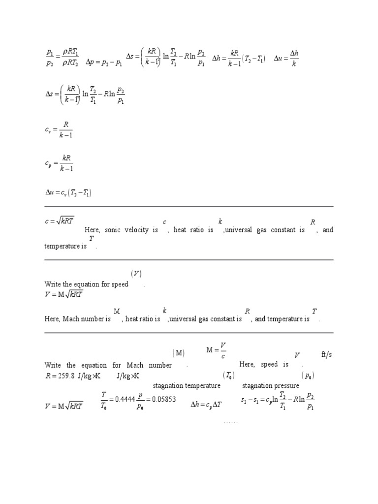 CH 13 Equations | PDF