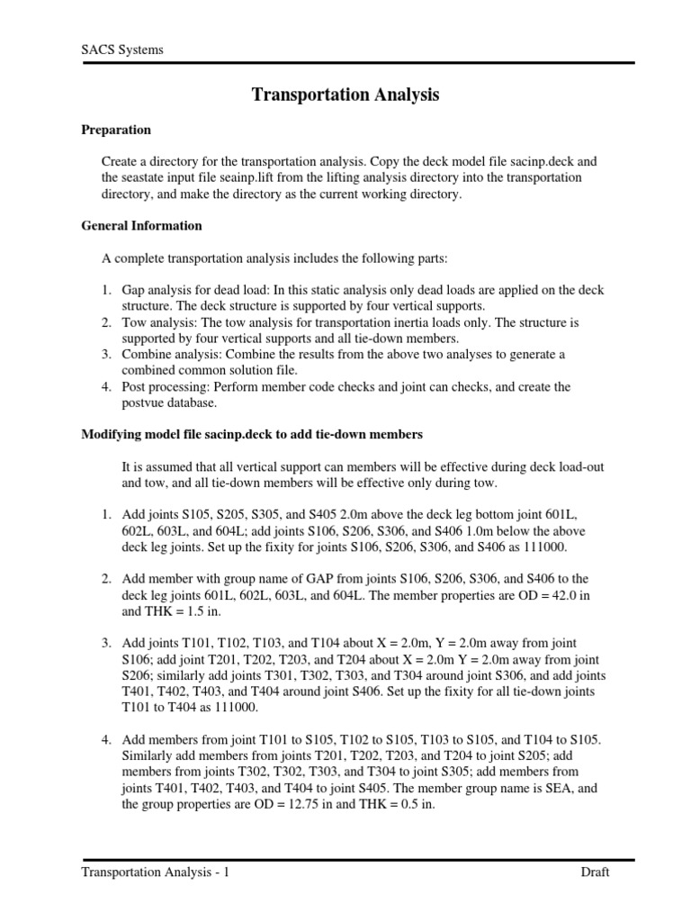 3 Transporation Analysis | PDF | Mass | Mechanical Engineering