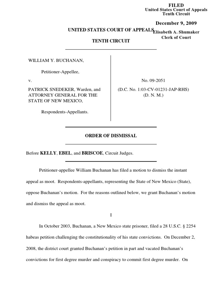 Appeal Dismissed in Buchanan Case | PDF | Plea | Plea Bargain