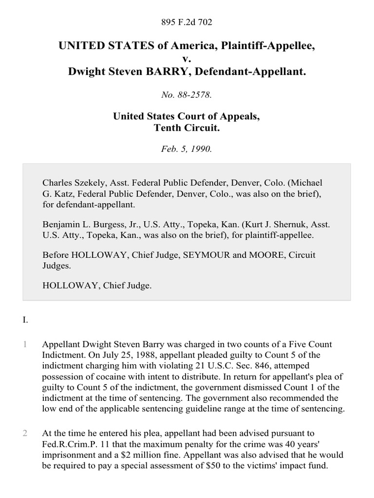 Appeal of Guilty Plea: Supervised Release Issue | PDF | United States ...