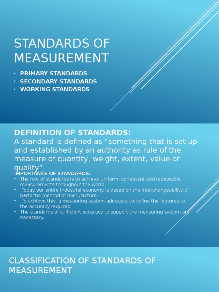 Classification of Measurement Standards | PDF | Metre | Wavelength
