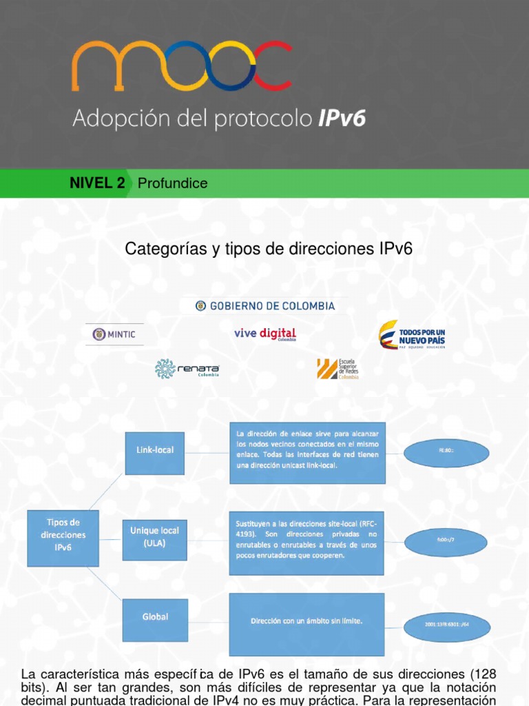 Categorias y Tipos de Direcciones IPv6 | PDF | Yo Pv6 | Protocolos de red Categorias y Tipos de Direcciones IPv6 | PDF | Yo Pv6 | Protocolos de red