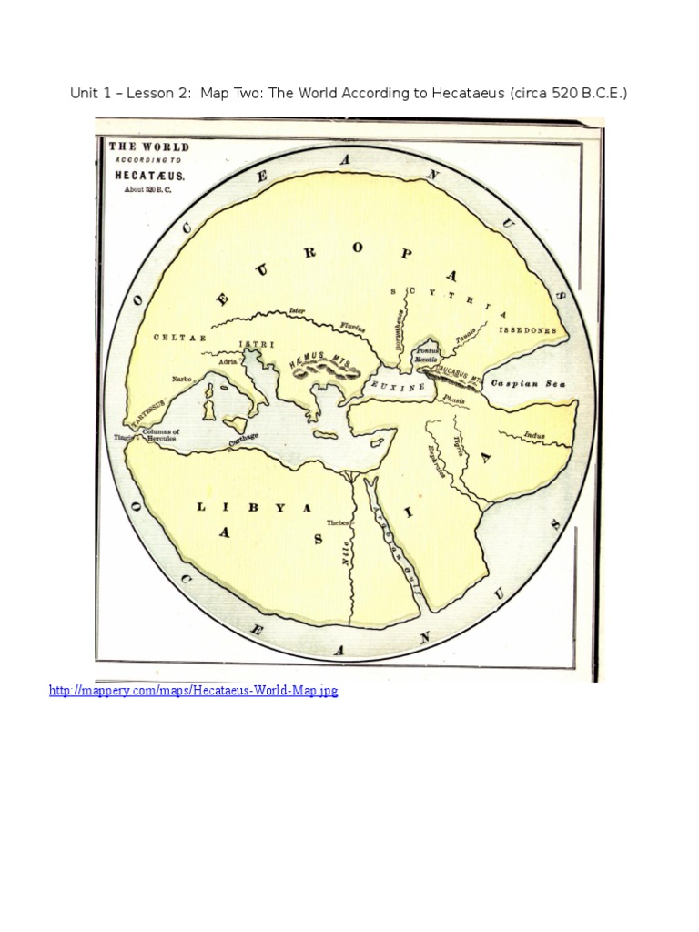 Hecataeus' World Map Overview | PDF