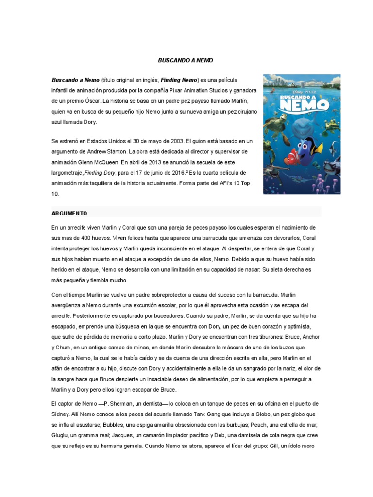 Buscando A Nemo Para Imprimir Pegatinas Clásicas De La Película De