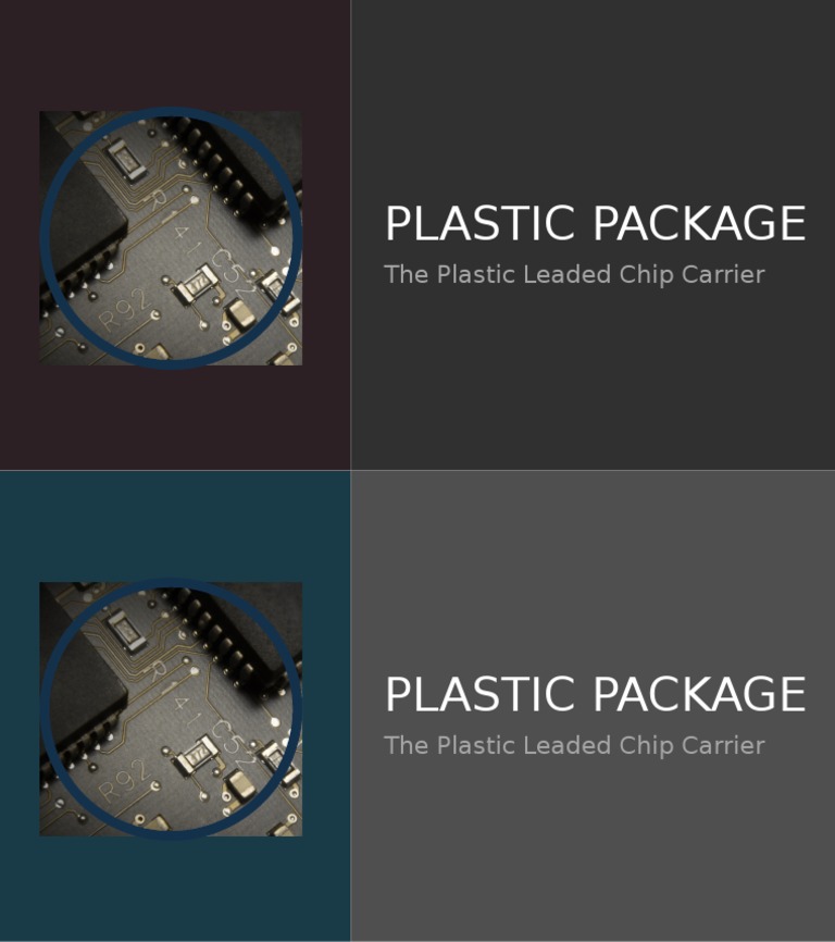 Plastic Package: The Plastic Leaded Chip Carrier | PDF