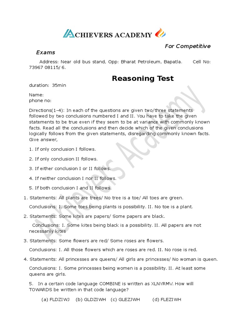 Sample Test | Mathematics | Free 30-day Trial | Scribd