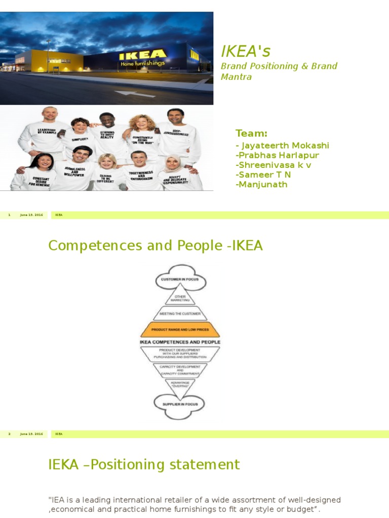 IKEA-Brand Positioning & Mantra | PDF