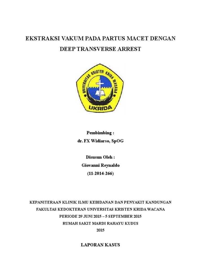 Deep Transverse Arrest - Gio | PDF