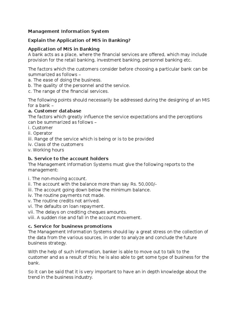 Management Information System | PDF | Management Information System ...