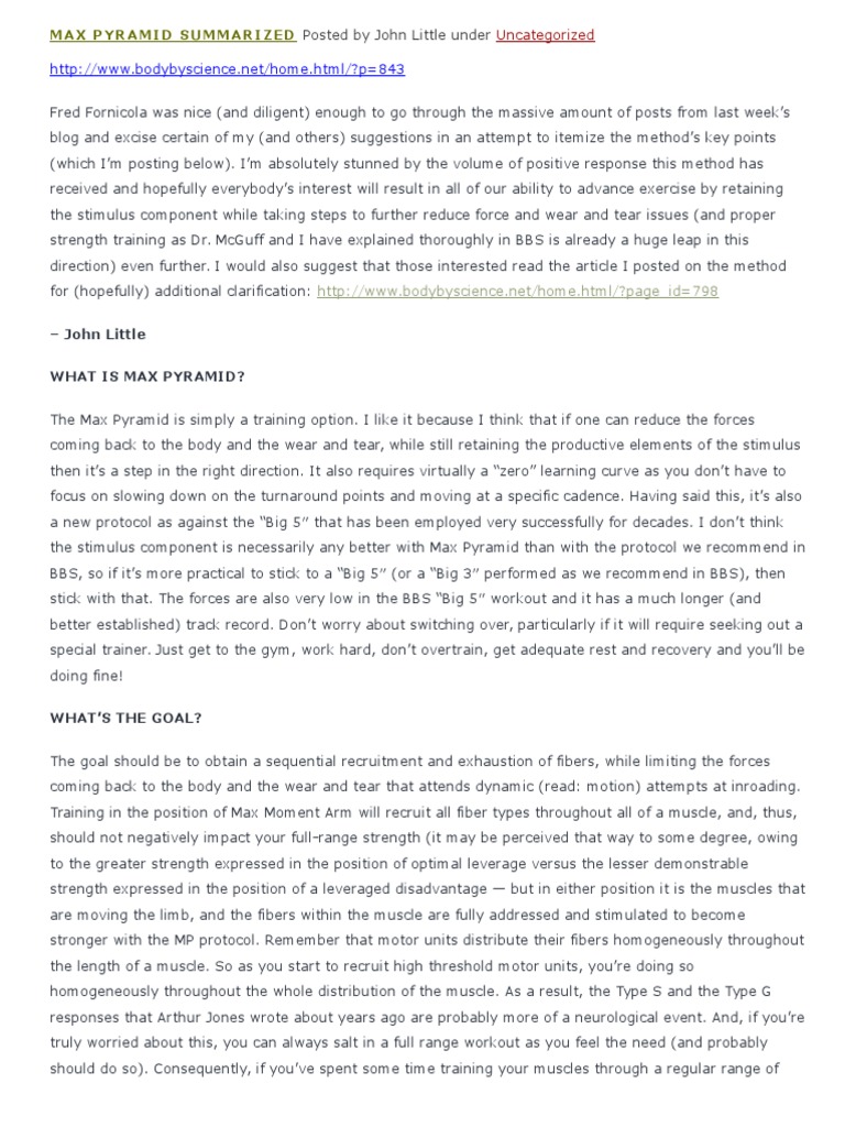 ! 1 A 1 About A Absolute A MAX PYRAMID SUMMARIZED Posted by John Little ...