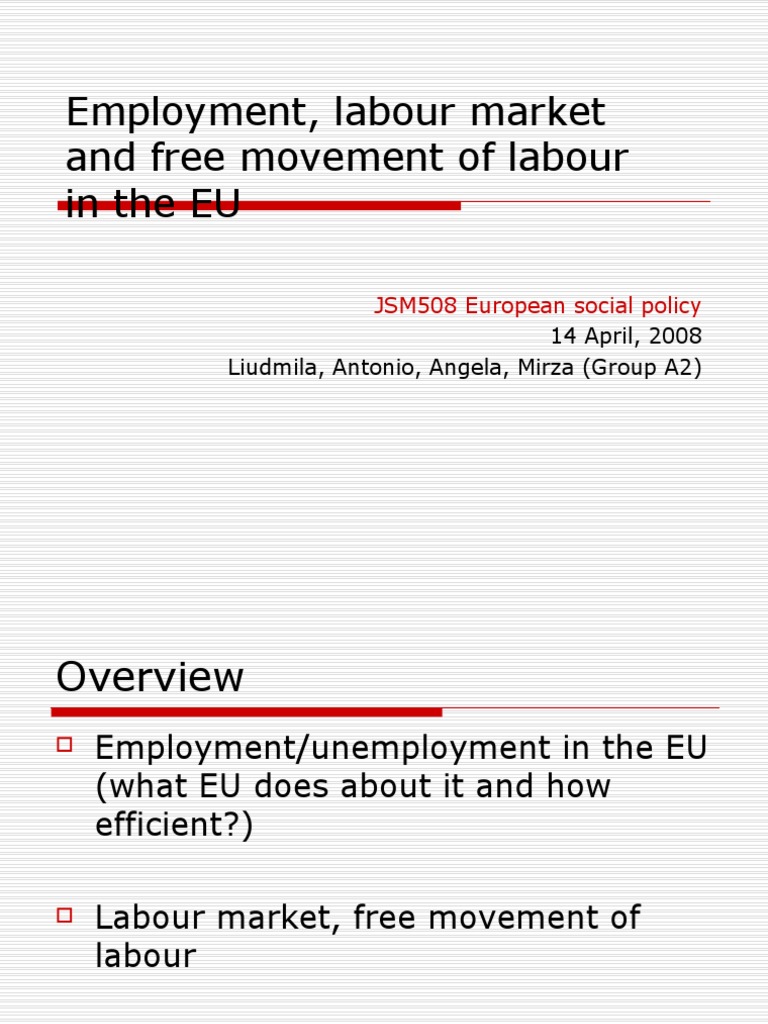 Free Labour Movement in EU | PDF | Employment | European Union