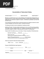 Mantoux Tuberculin Skin Test Record Form | PDF