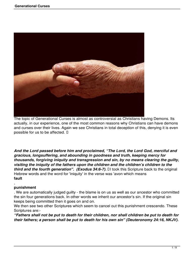 Generational Curses | PDF | Repentance | Sin