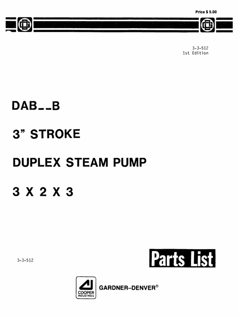Duplex Steam Pump Parts List | Download Free PDF | Engine Technology | Valve