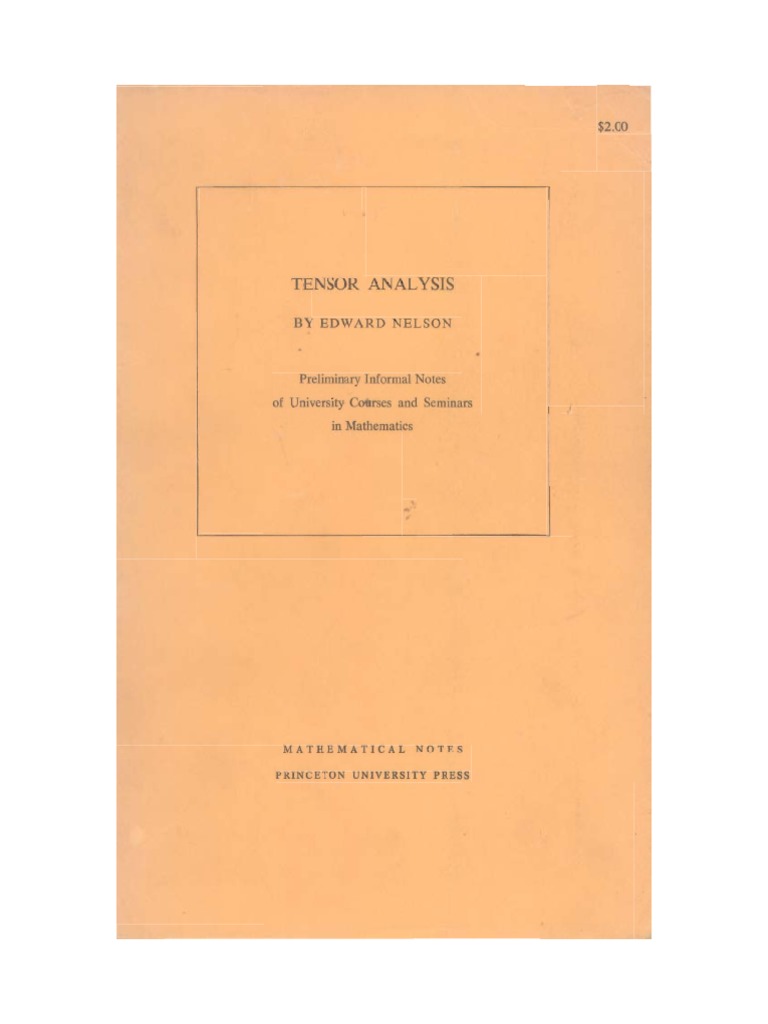 Tensor Analysis | PDF