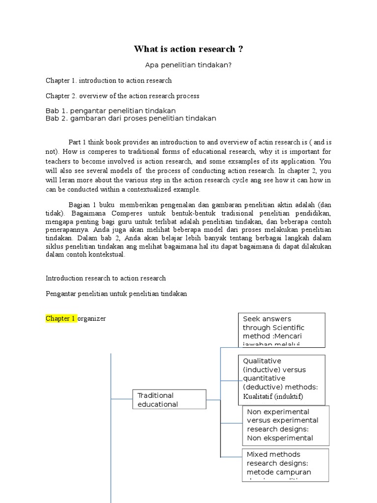 Introduction to Action Research | PDF | Statistics | Experiment