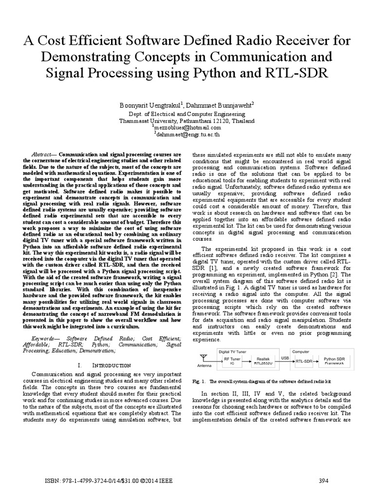 SDR-RTL Con Python | PDF | Software Defined Radio | Frequency Modulation