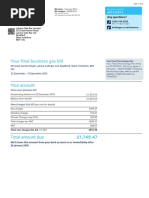 British Gas Example Bill | PDF | Invoice | Cheque