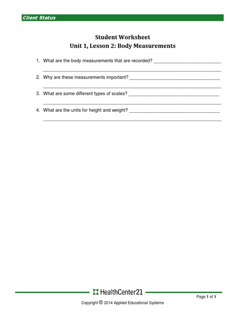 Lesson 2 - Student Worksheet | PDF