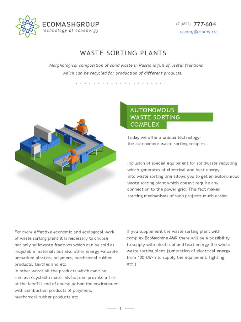 Sorting Plants | PDF | Recycling | Waste