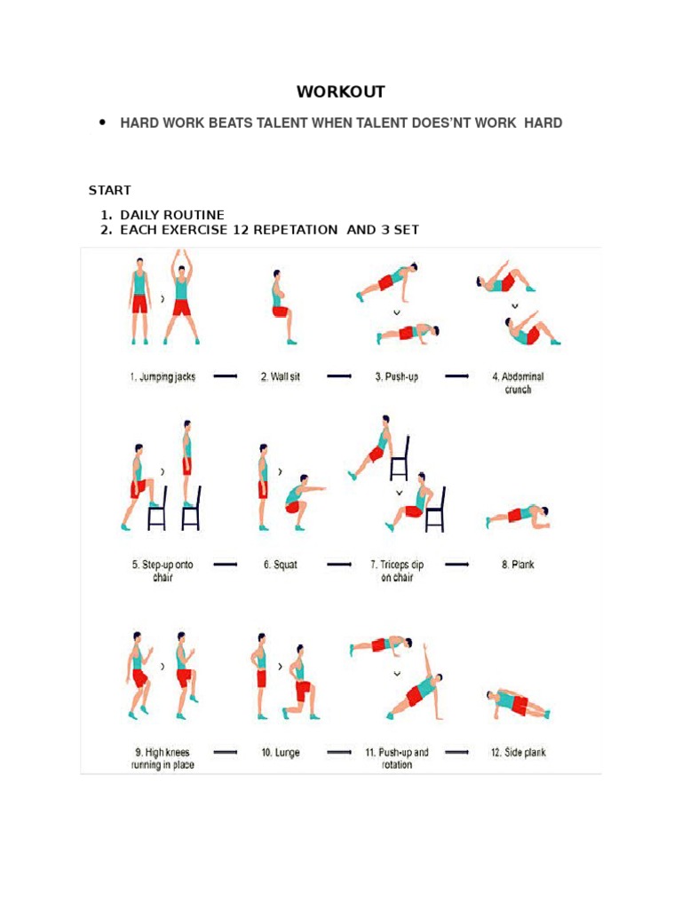 Workout: Hard Work Beats Talent When Talent Does'Nt Work Hard | PDF ...