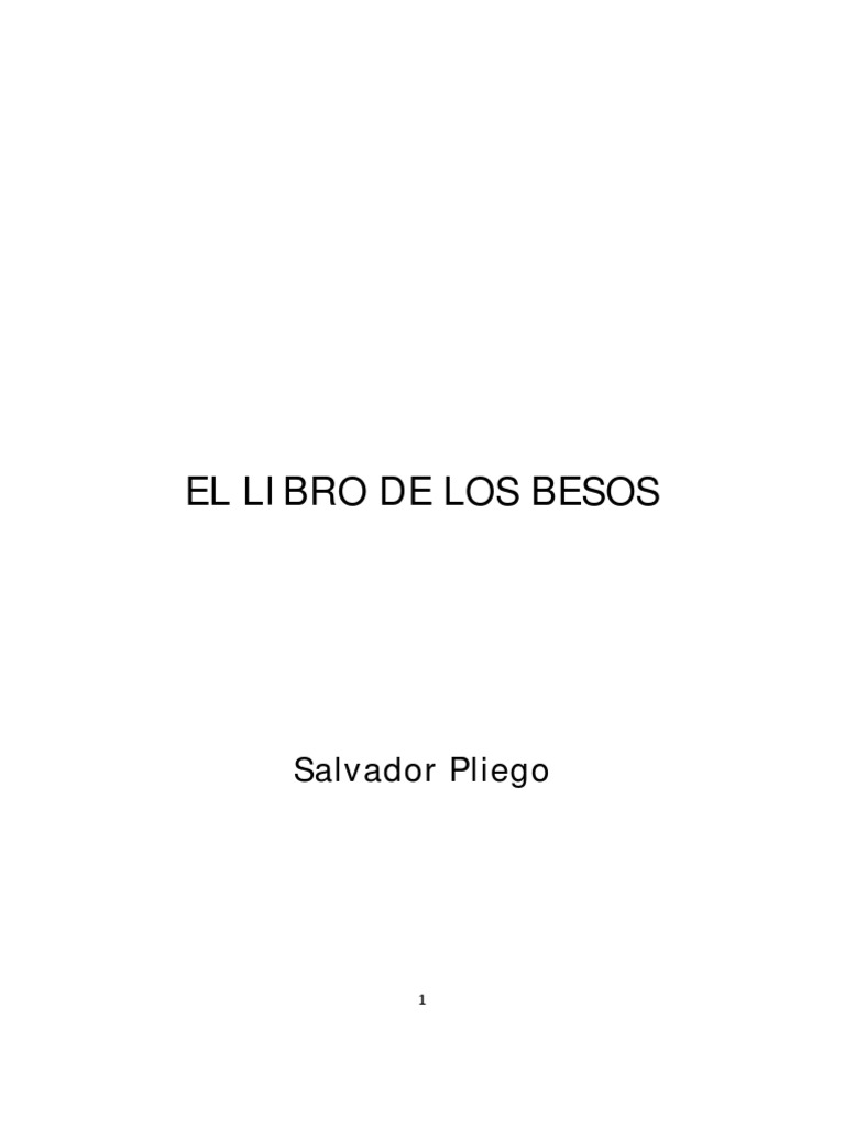 El Libro de Los Besos | PDF | Piano | Naturaleza