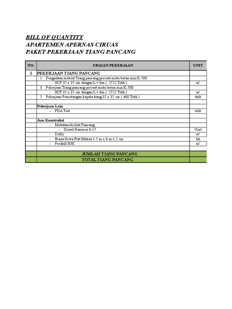 004.rab Tiang Pancang 0 | PDF