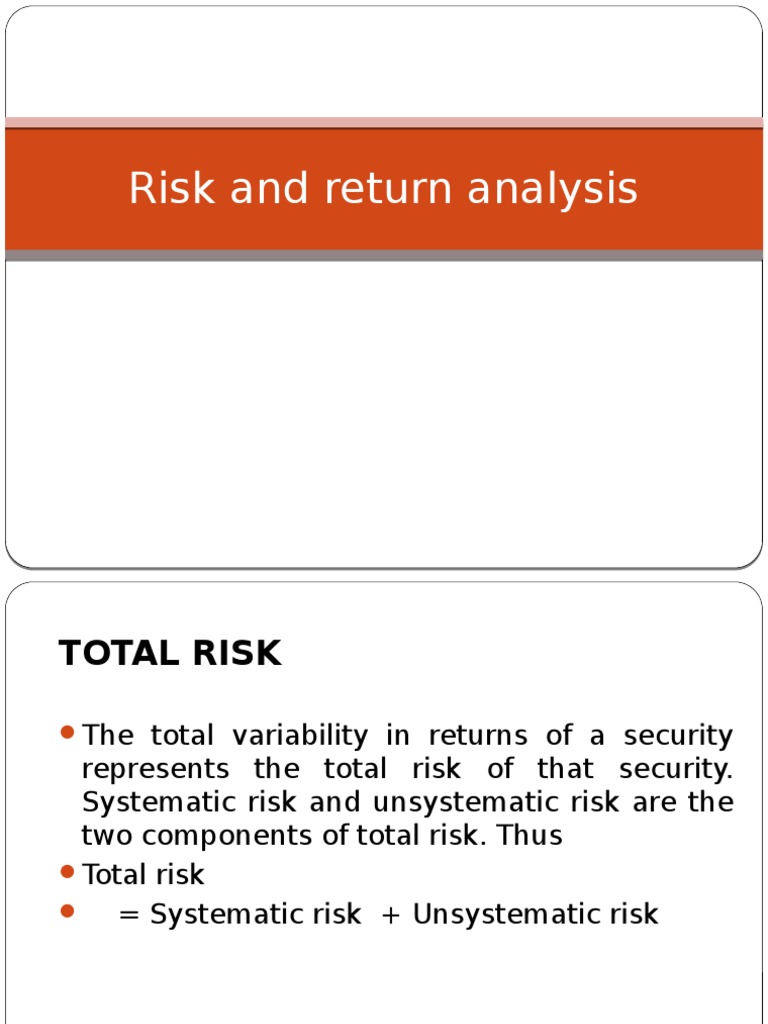 Risk and Return Analysis | PDF | Bonds (Finance) | Beta (Finance)