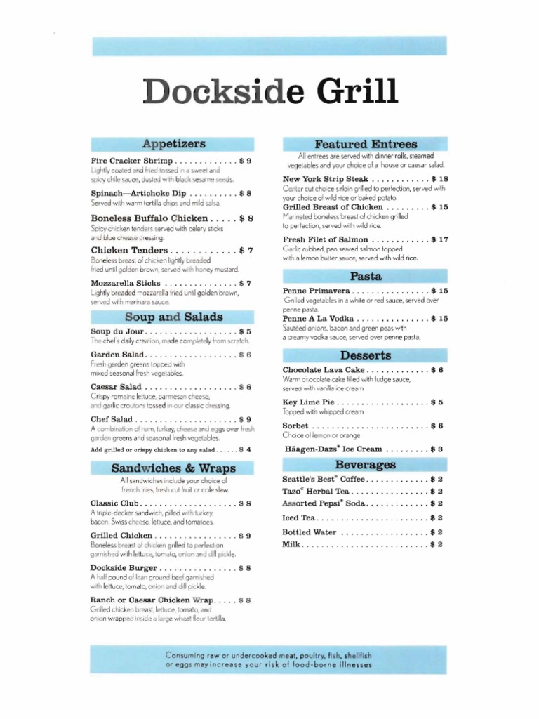 Breakfast and Dinner Menu | PDF | Foods | Cuisine