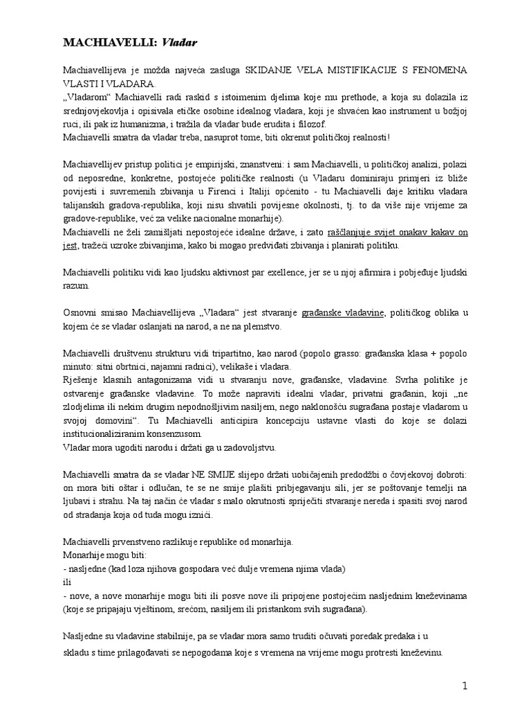 Machiavelli | PDF
