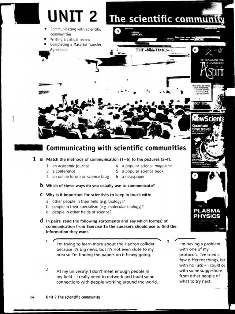 English For Science Unit 2 | PDF | Verb | Nature