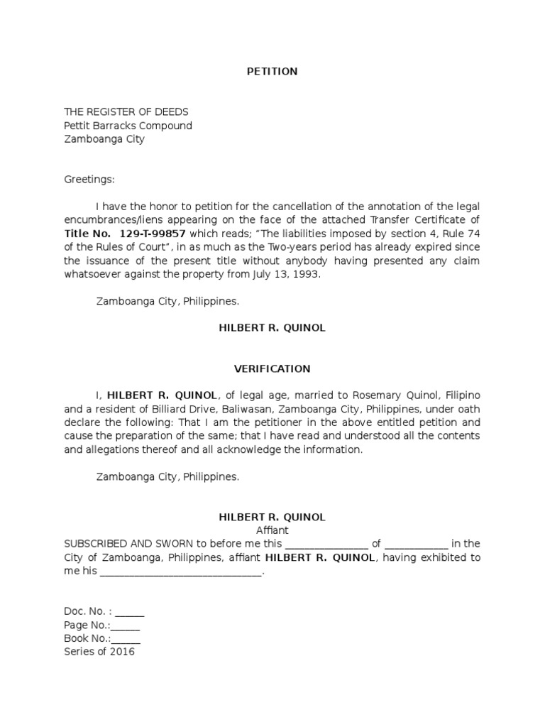 PETITION-cancellation of sec.4 rule 74.docx