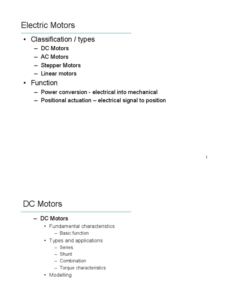 Electric Motors | PDF | Electric Motor | Propulsion